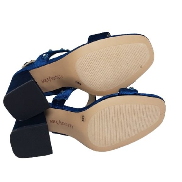 Sole Society | Shoes | Sole Society Jessibel Cerulean Blue Beaded Heels ...